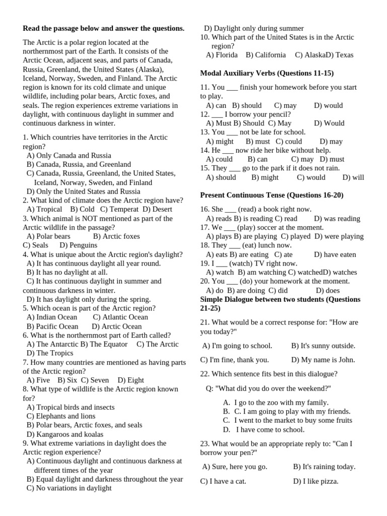 Read The Passage Below and Answer The Questions | PDF | Mount Everest ...