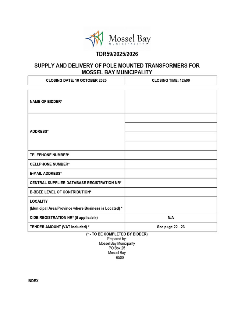 59 2025 2026 Tender Document | PDF | Joint Venture | Legal Liability