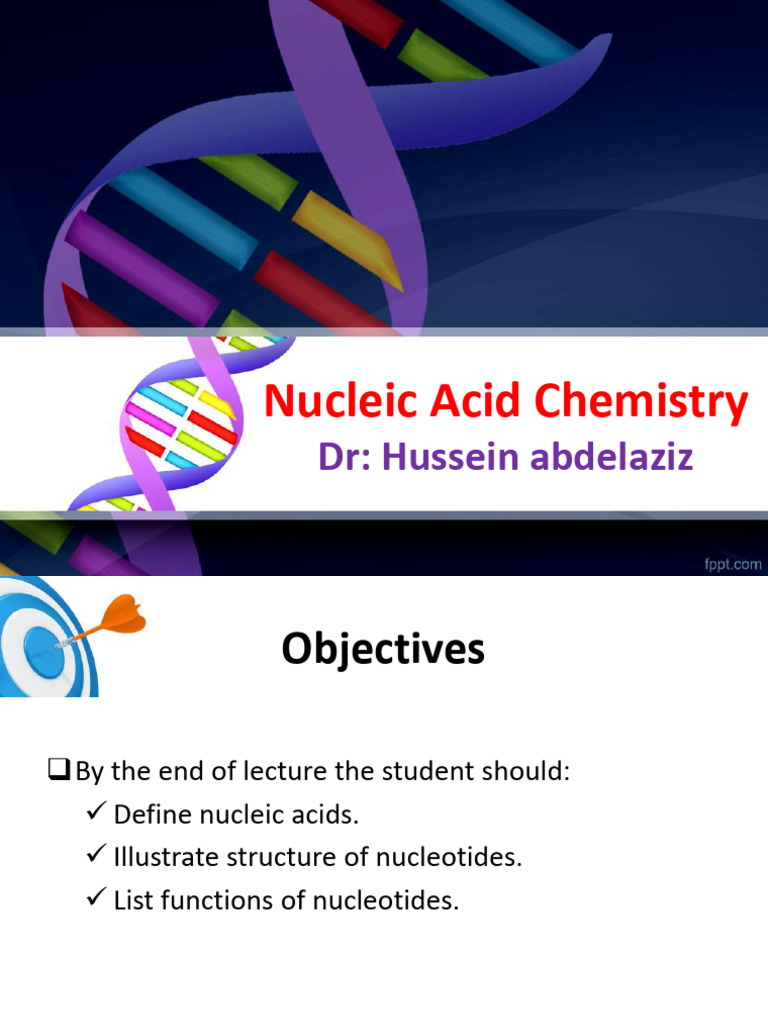 Nucleic Acid Chemistry Lecture 1 | PDF | Nucleotides | Biochemistry