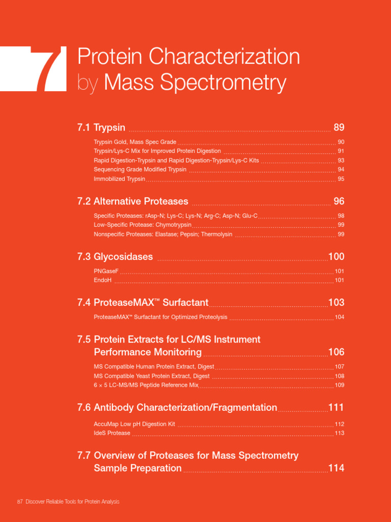 Protein Analysis Tools for Mass Spectrometry | PDF | Trypsin | Proteolysis