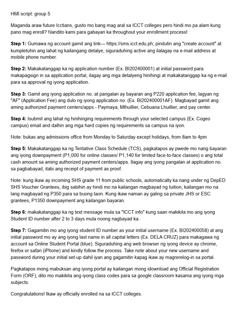 HMI Group 5 Script | PDF