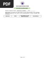 Template NCOI Annotations Form for Teacher VI Applicant | PDF