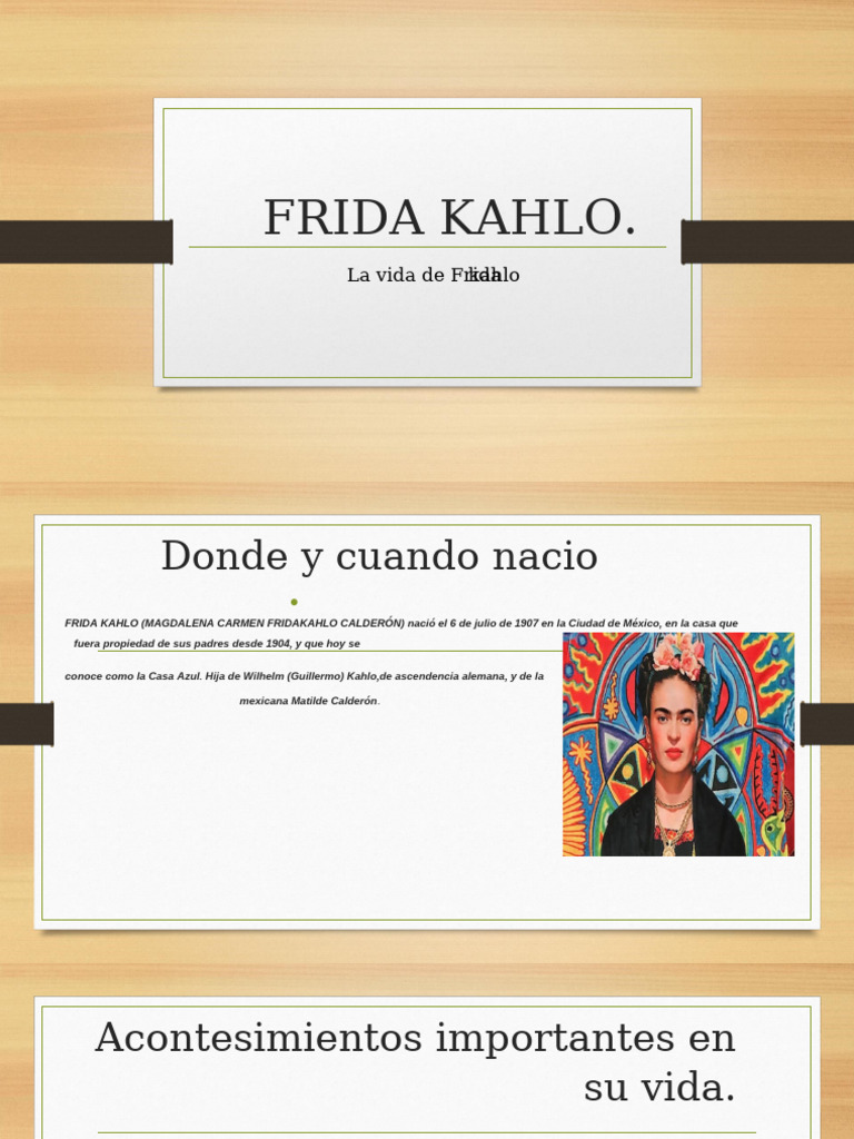 Nacimiento de Frida Kahlo en 1907 | PDF