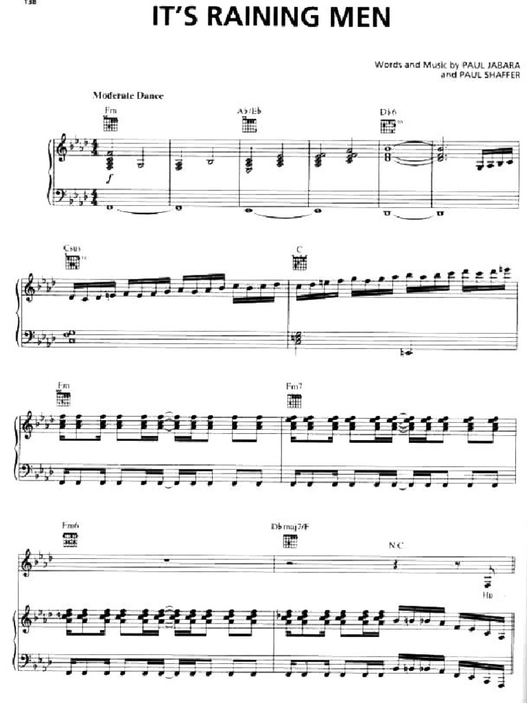 Geri Halliwell - Its Raining Men | PDF