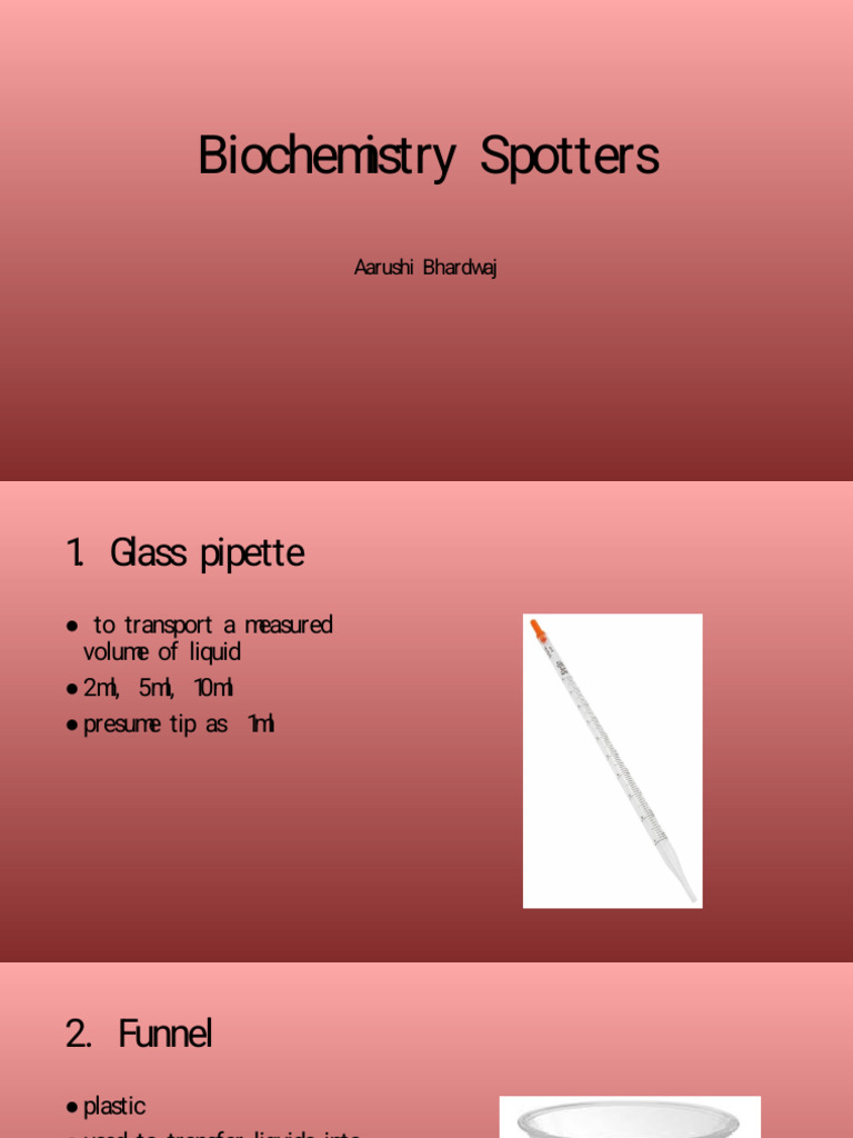 Biochemistry Spotters | PDF | Ph | Chromatography