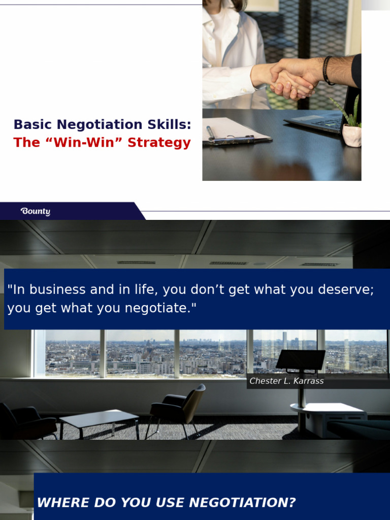 Basic Negotiation - Virtual | PDF | Negotiation | Psychological Concepts