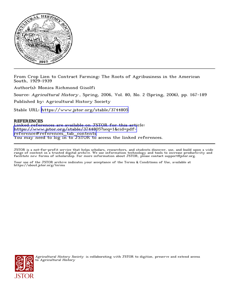 Gisolfi CropLienContract 2006 | PDF | Poultry Farming | Farmer