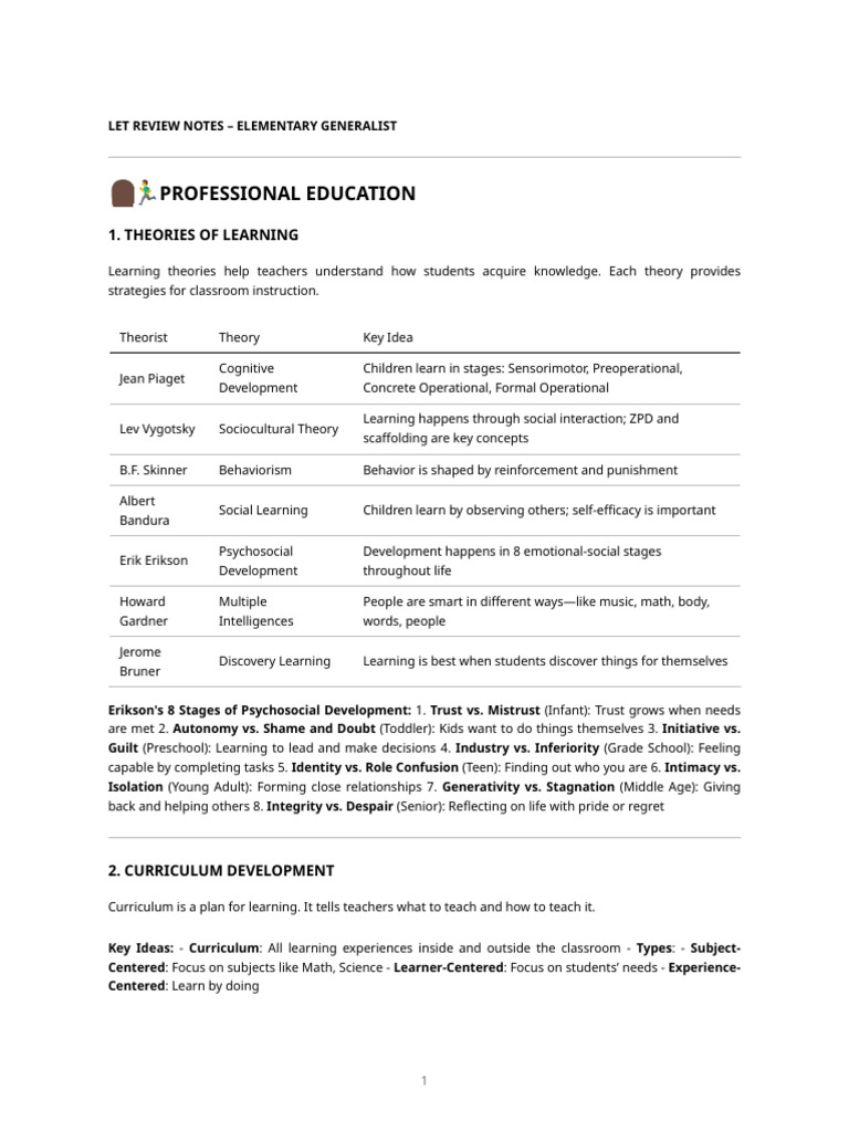 Let Reviewer Prof Ed Gen Ed | PDF | Educational Assessment | Cognition