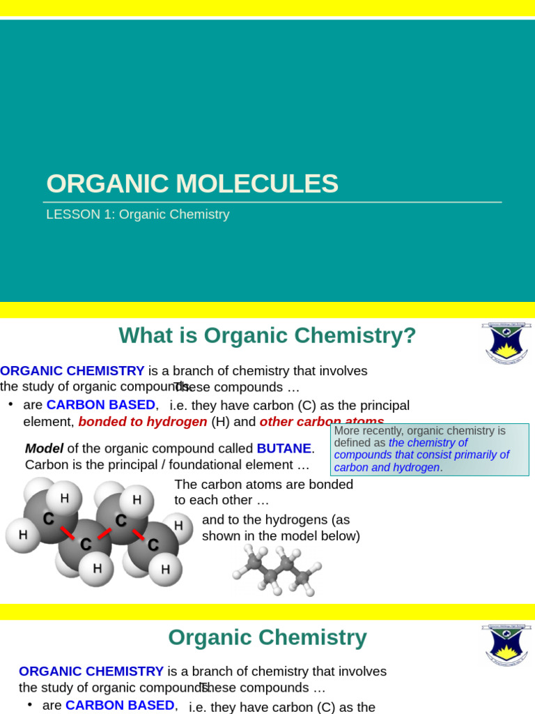 Organic Molecules 1 & 2 | PDF | Functional Group | Alkane
