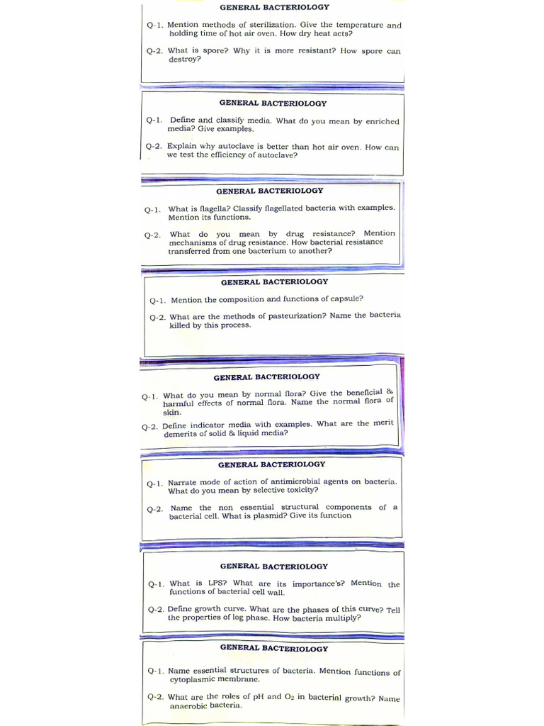 Microbiology Card Question | PDF