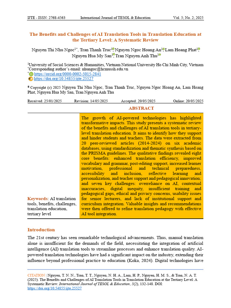 The Benefits and Challenges of AI Translation Tool | PDF | Artificial ...