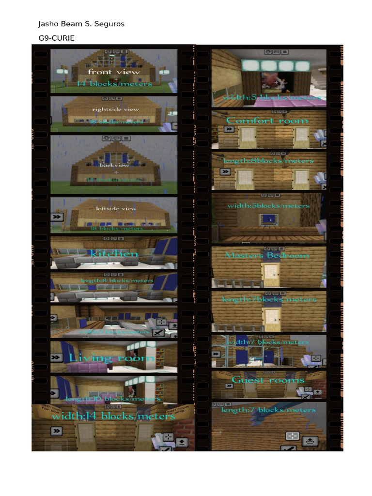 Minecraft House Design | PDF