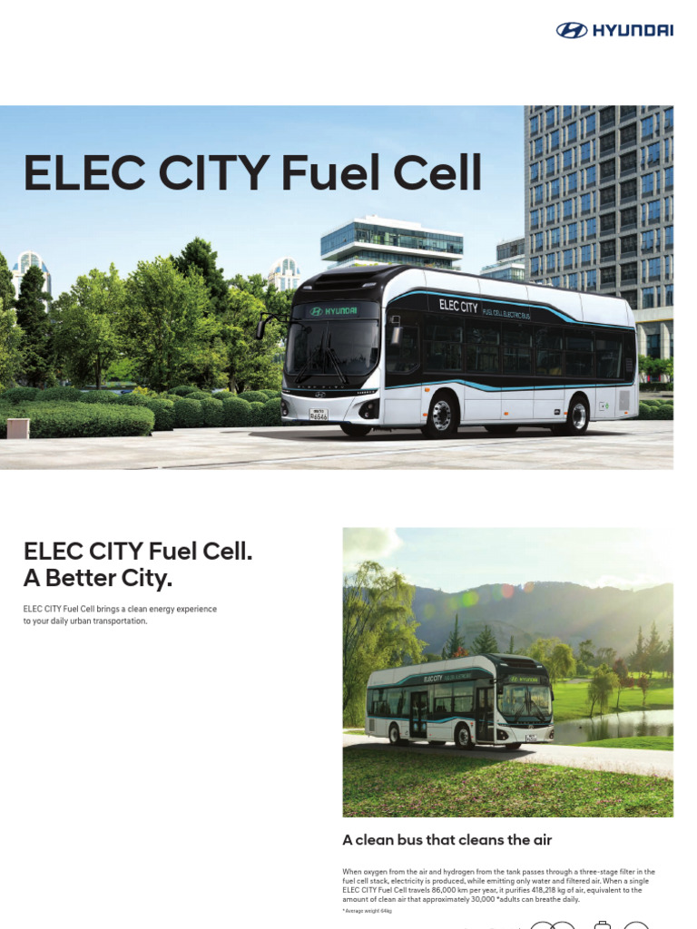 ELEC CITY Fuel Cell Bus Overview | PDF | Fuel Cell | Fuels