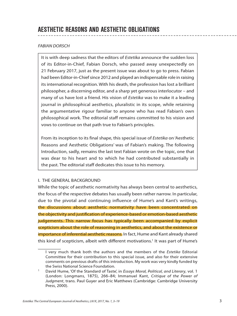 Aesthetic Normativity and Reasoning | PDF | Reason | Rationality