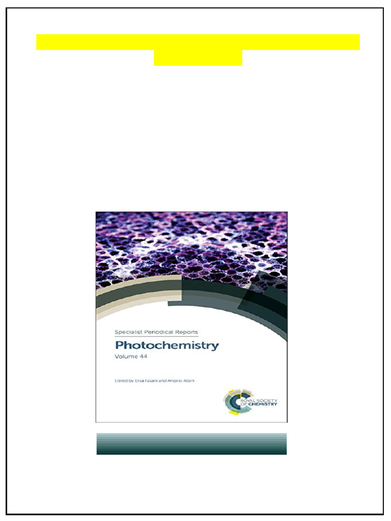 Photochemistry Volume 44 1st Edition Angelo Albini No Waiting Time ...