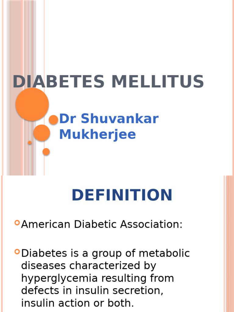 Diabetes Mellitus Class | PDF | Diabetes | Gestational Diabetes