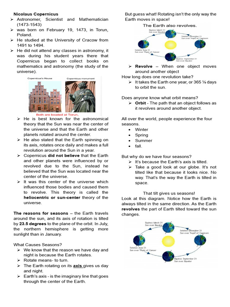 Nicolaus Copernicus Philippine Inventions by Filipino Scientists | PDF ...