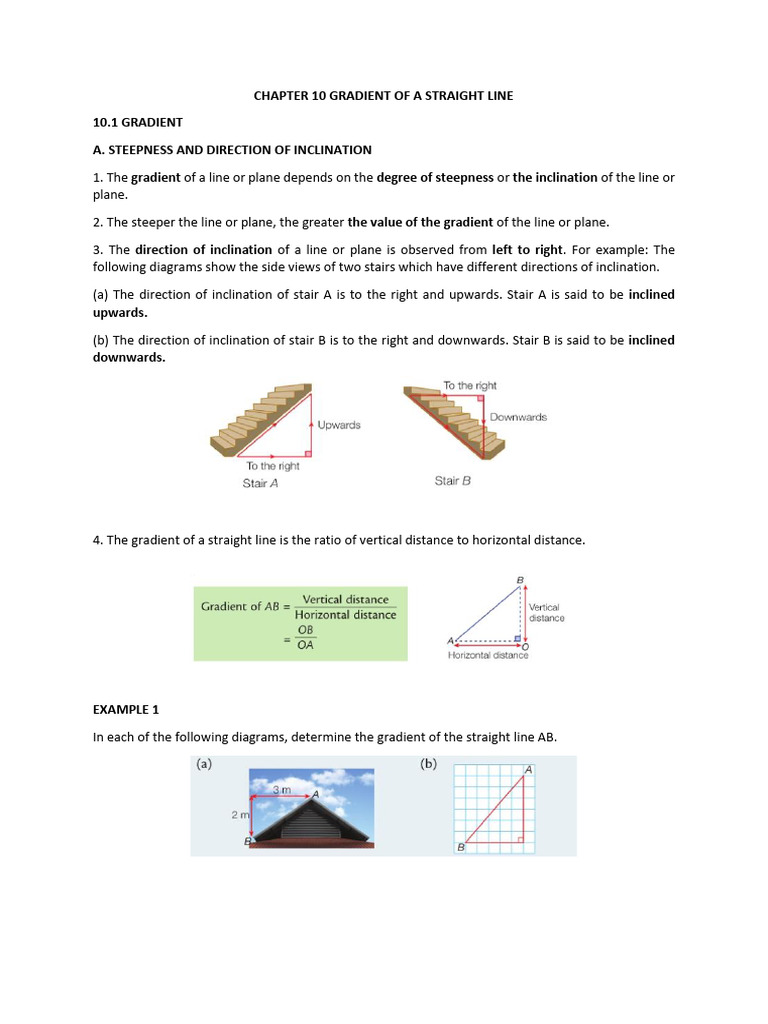 Gradient of Lines on Cartesian Plane | PDF | Slope | Cartesian ...