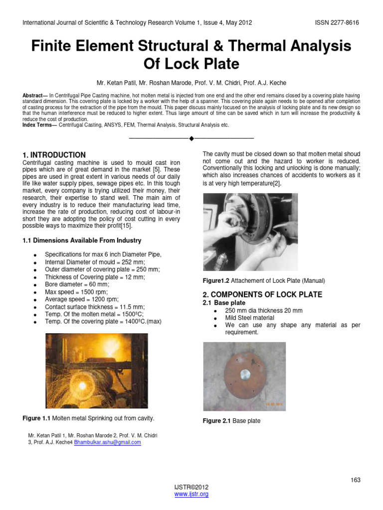 Finite Element Structural and Amp Therma | PDF | Finite Element Method ...