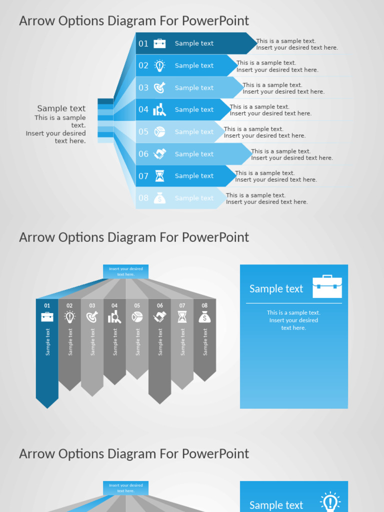 PowerPoint Arrow Options Diagram | PDF
