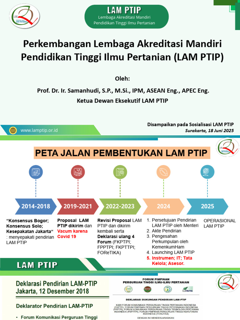 Perkembangan Lam Ptip (Sosialisasi Surakarta 18 Juni 2025) | PDF