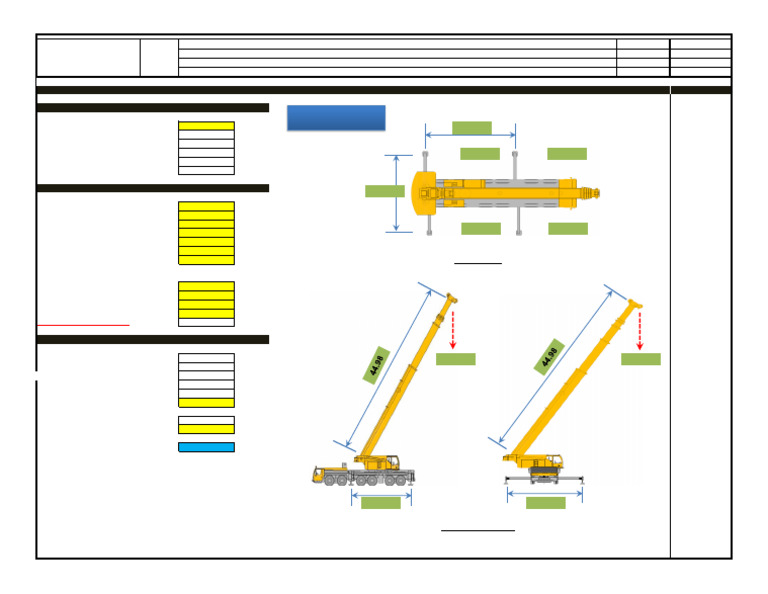 Crane Outrigger Pressure Calculation | PDF | Crane (Machine)