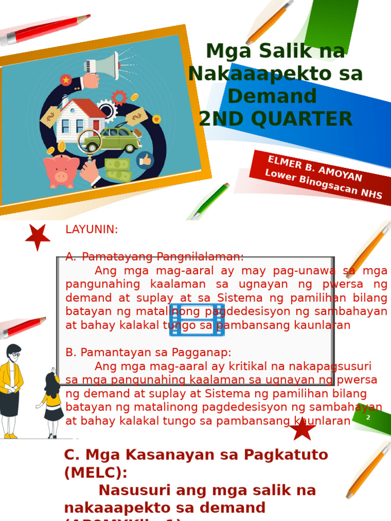 765199743 2 Ap9 q2 w2 Ppt Mga Salik Na Nakaaapekto Sa Demand | PDF