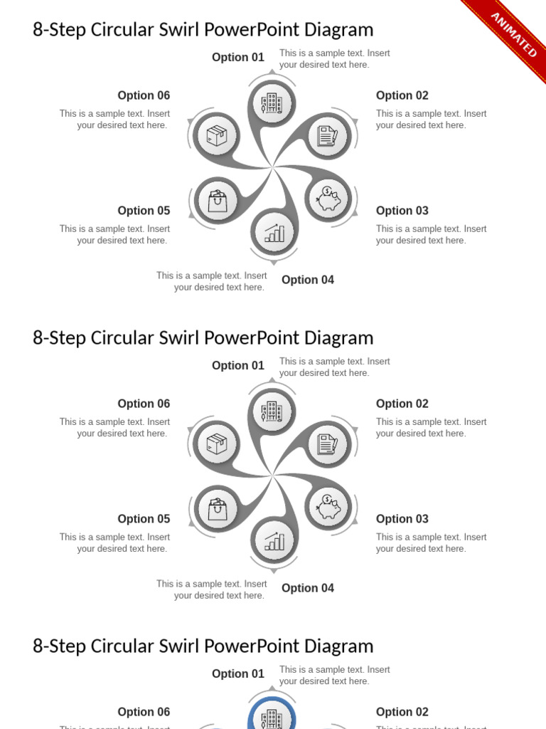 FF0205 01 Free 8 Step Circular Diagram For Powerpoint 16x9 | PDF