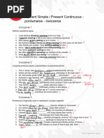 PRESENT SIMPLE Vs PRESENT CONTINUOUS | PDF