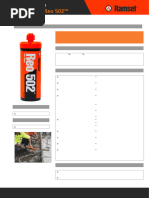 Chemset Anchor Ramset: Installation and Performance Details | PDF