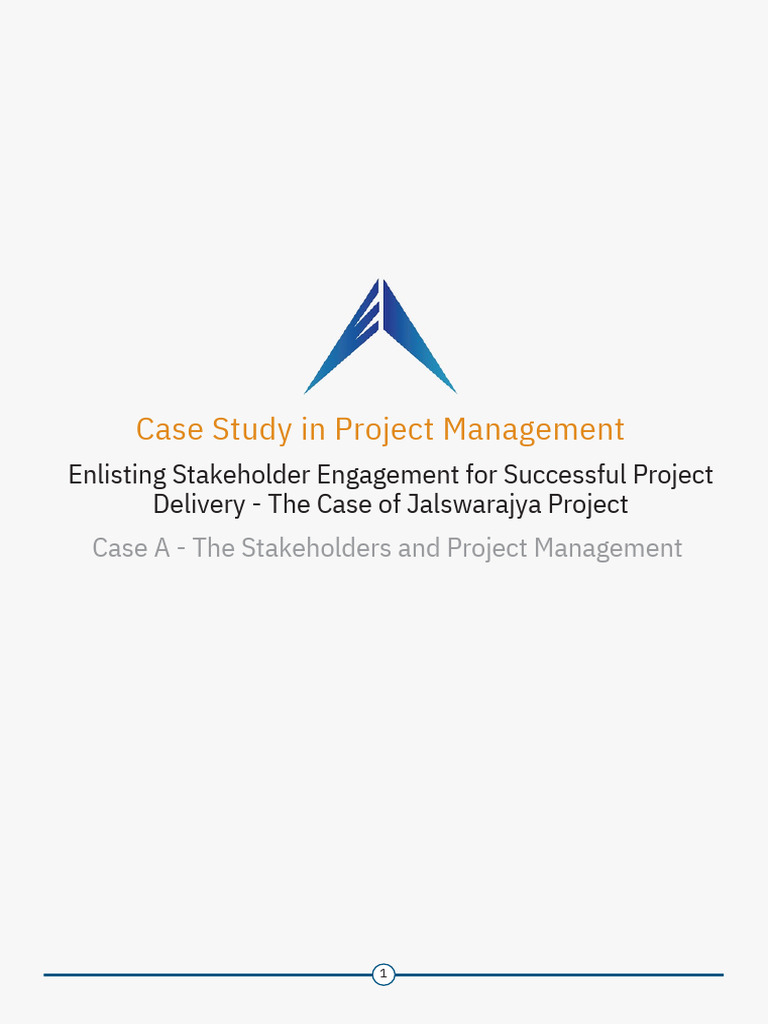 Stakeholder Engagement in Jalswarajya Project | PDF | Water Supply And ...