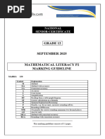 Grade 12 Maths Lit Scope 2025 | PDF | Probability | Measurement