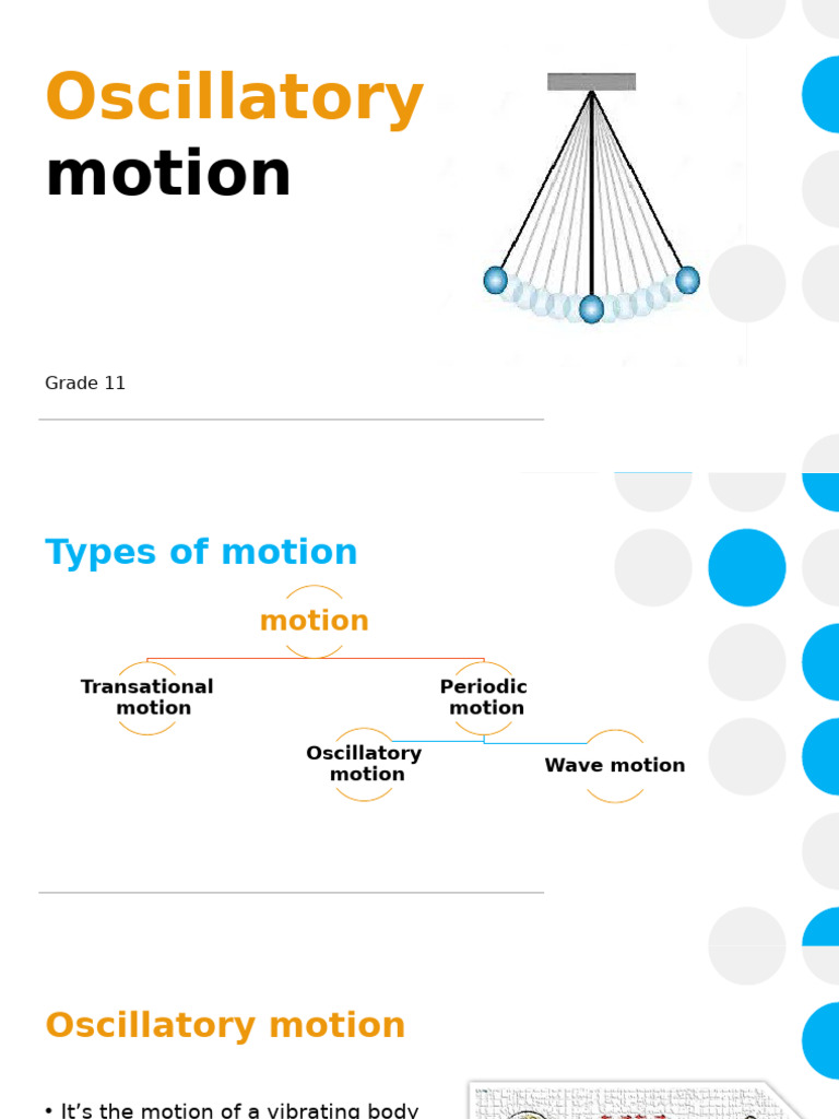 Oscillatory Motion | PDF