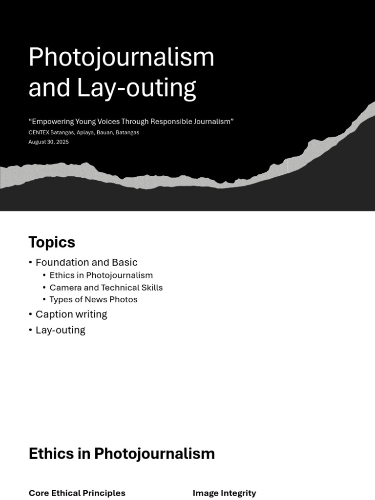 Essentials of Photojournalism Skills | PDF | Composition (Visual Arts ...