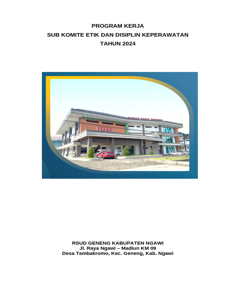 PROGRAM KERJA Etik Rsud Geneng | PDF