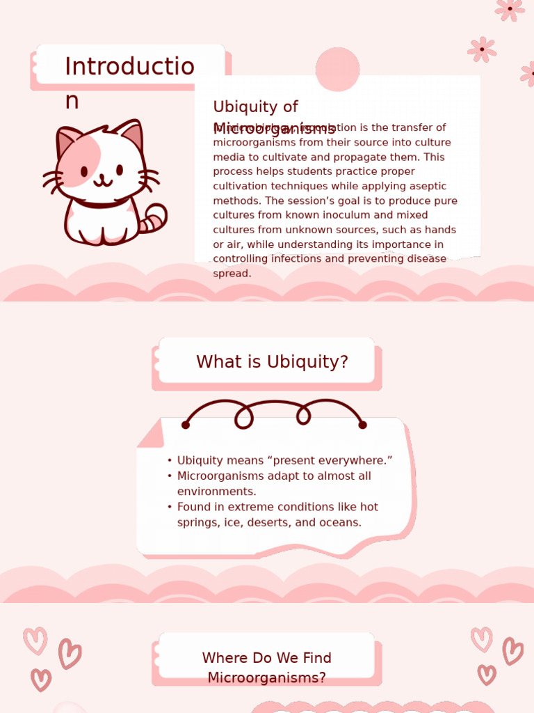 Ubiquity of M.O & Microscopy of Unstained and Stained M.O | PDF ...