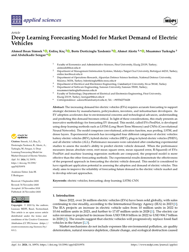 Deep Learning Forecasting Model for Market Demand (1) | PDF | Electric ...