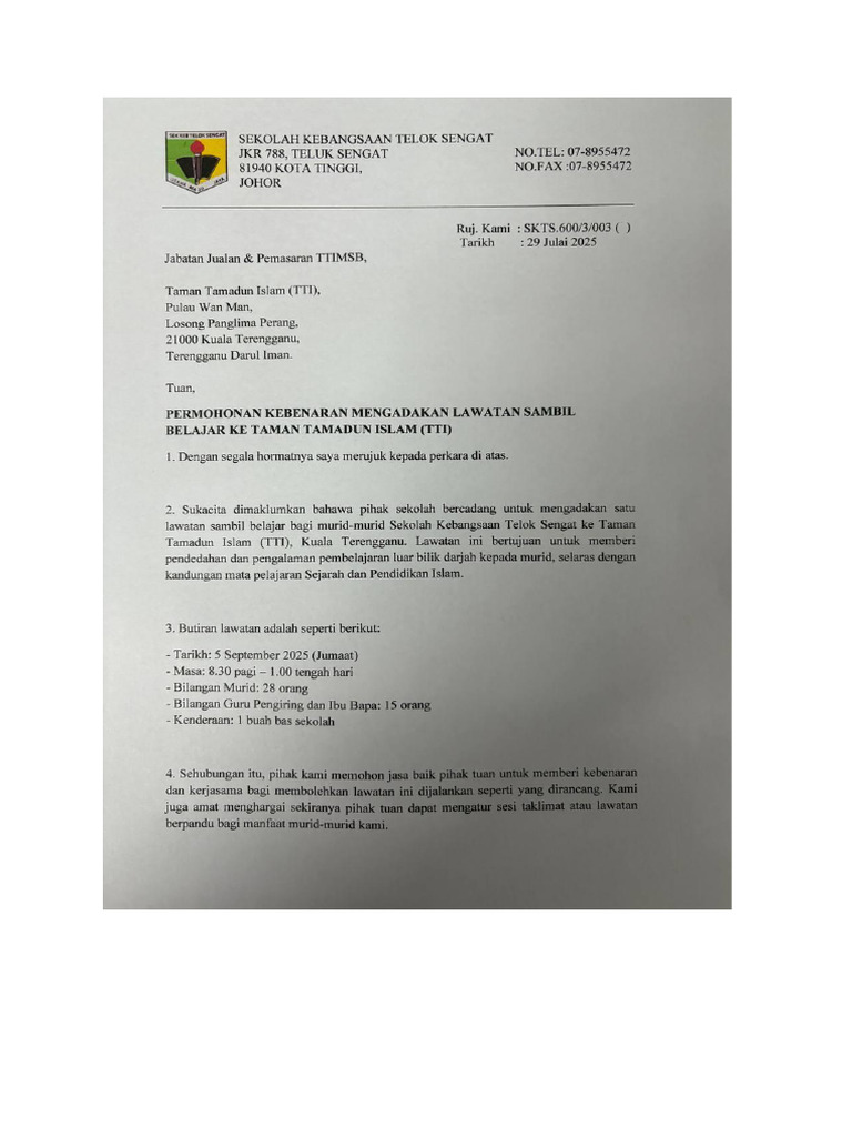 Lawatan TTI | PDF