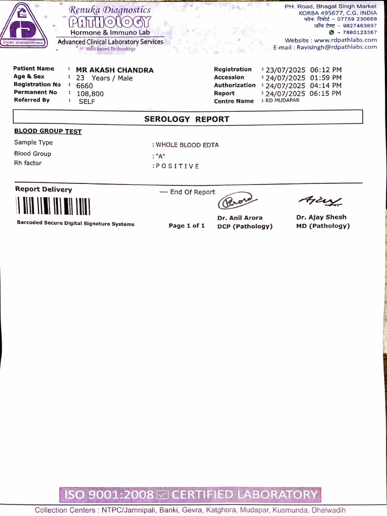 Blood Test | PDF
