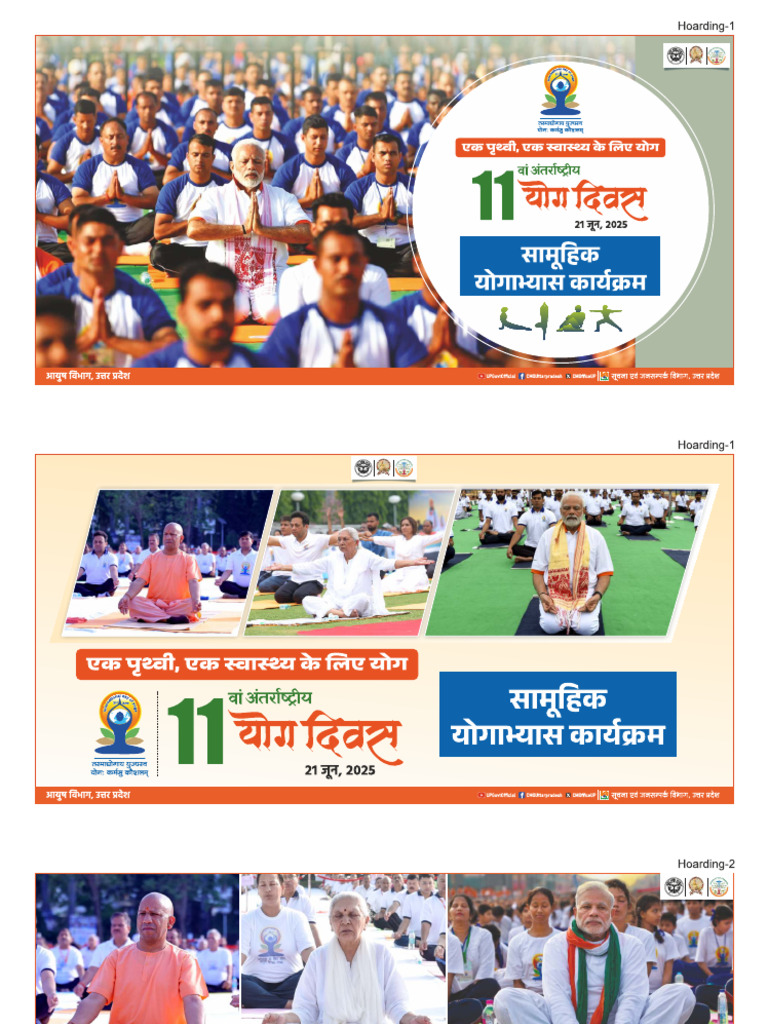 General Hoarding 20x10 Yoga Day Hoarding | PDF
