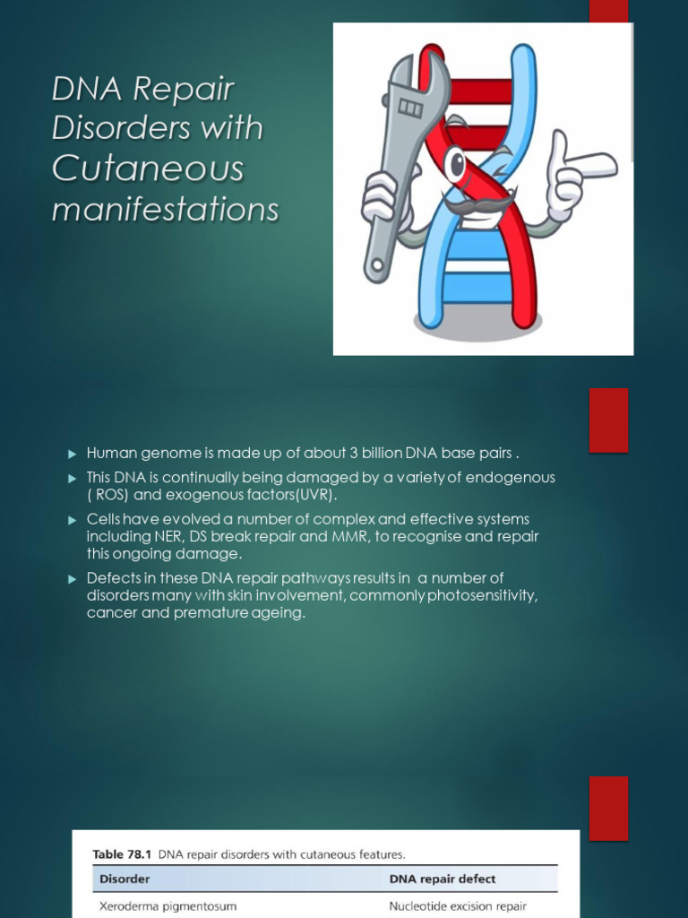 DNA Repair Disorders and Skin Manifestations | PDF | Neoplasms | Dna Repair