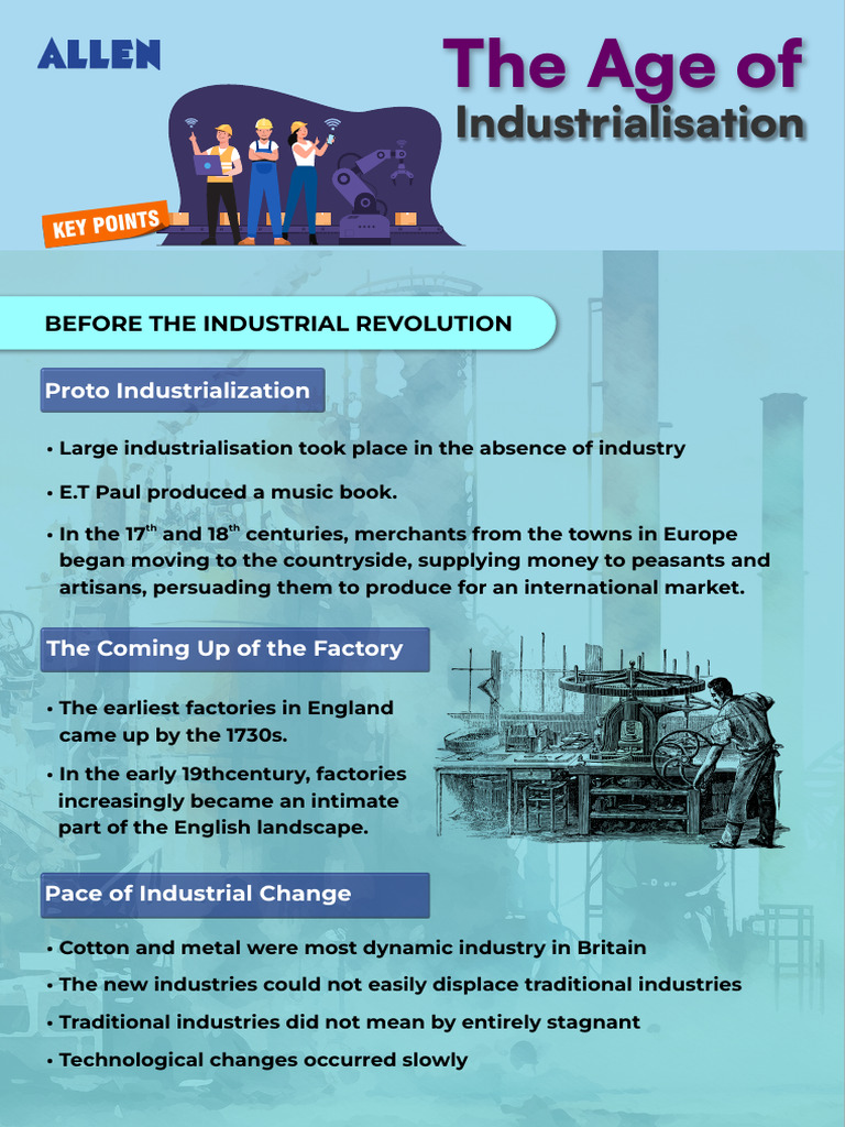 The Age of Industrialisation - Key Points Self Made | PDF | Industrial ...