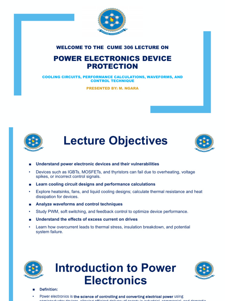 Power Electronics Device Protection Guide | PDF | Power Electronics ...