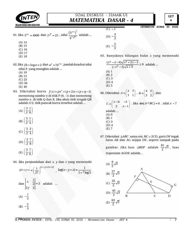Set - 4 - Diskusi - Simak UI | PDF