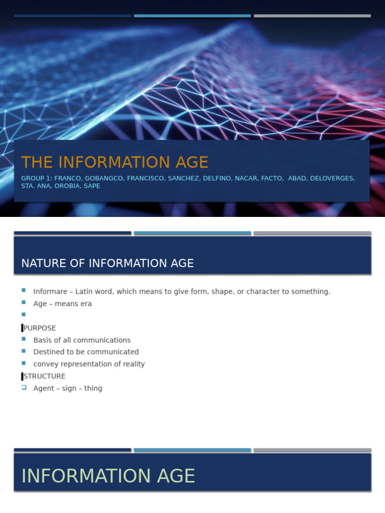 Understanding the Information Age | PDF | Information Age | Printing Press