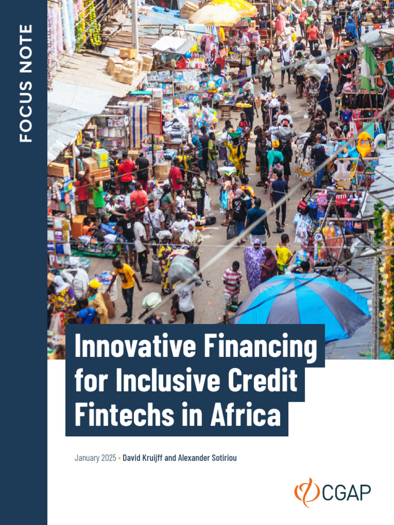 Innovating Financing For Inclusive Credit Fintech in Africa | PDF ...
