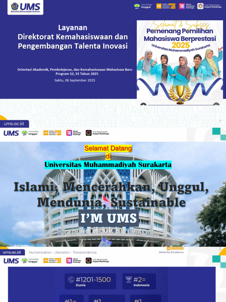 Materi PMB Pasca UMS 2025 | PDF