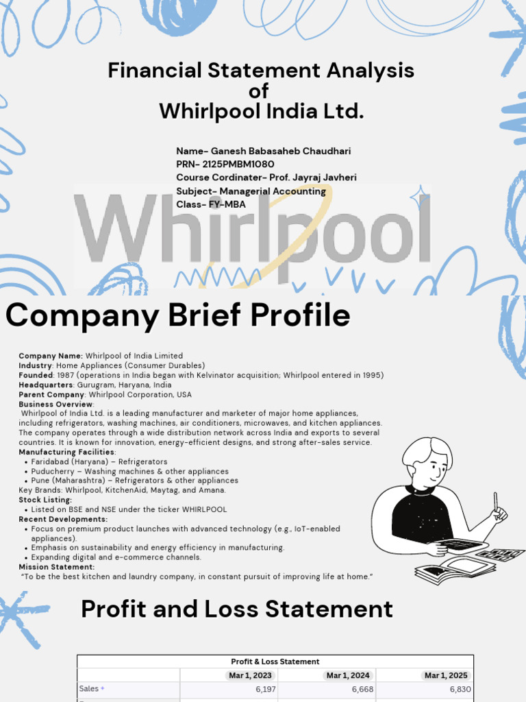 Whirlpool India Ltd. Financial Analysis | PDF | Home Appliance | Return ...