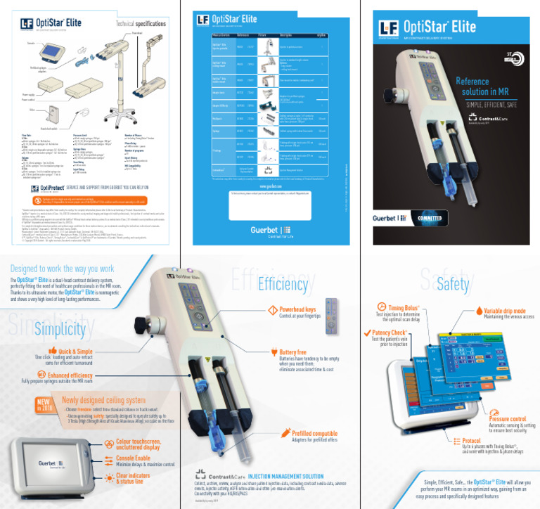 OptiStar Elite Brochure | PDF | Syringe