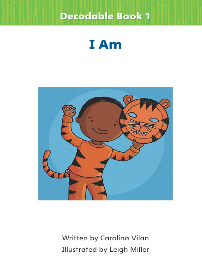 Decodable Book 1: I Am for Kindergarten | PDF